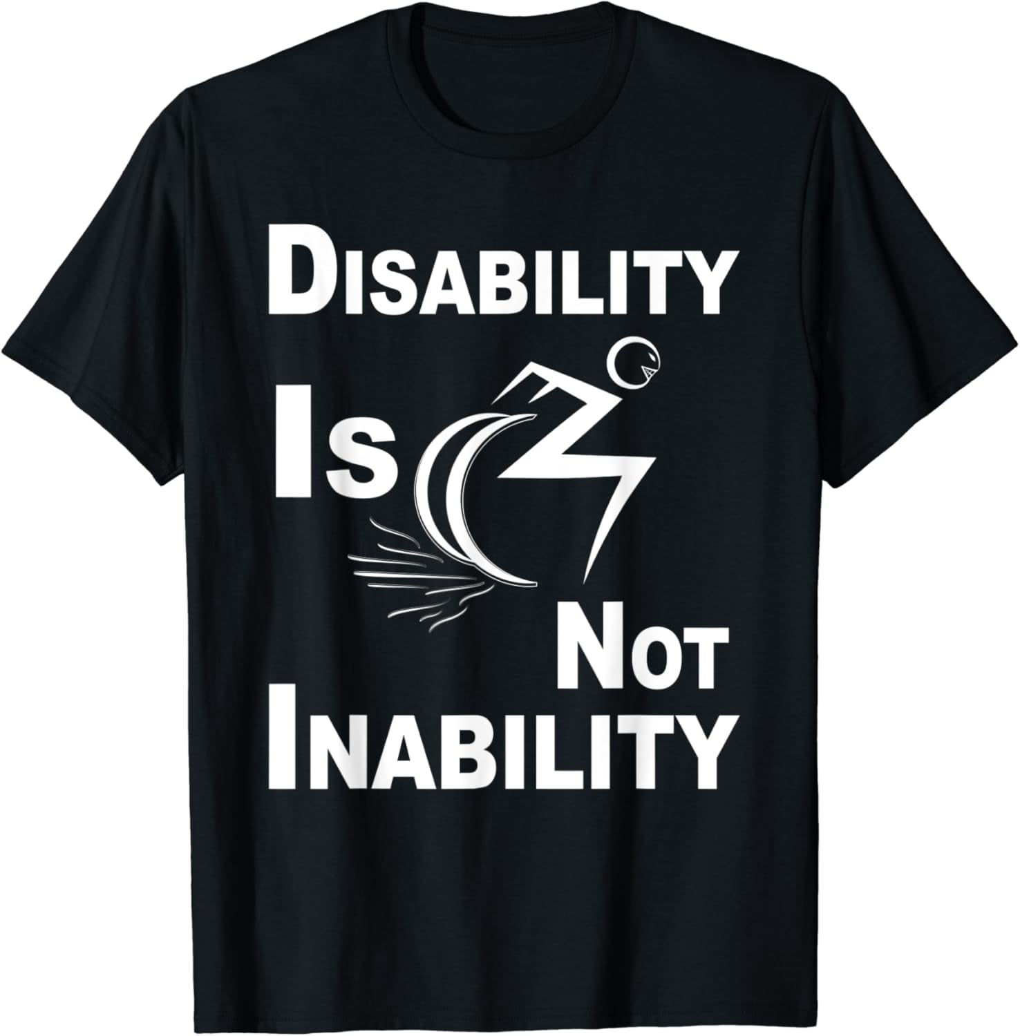 Disability is not inability Wheelchair Motivational Quote Funny ...
