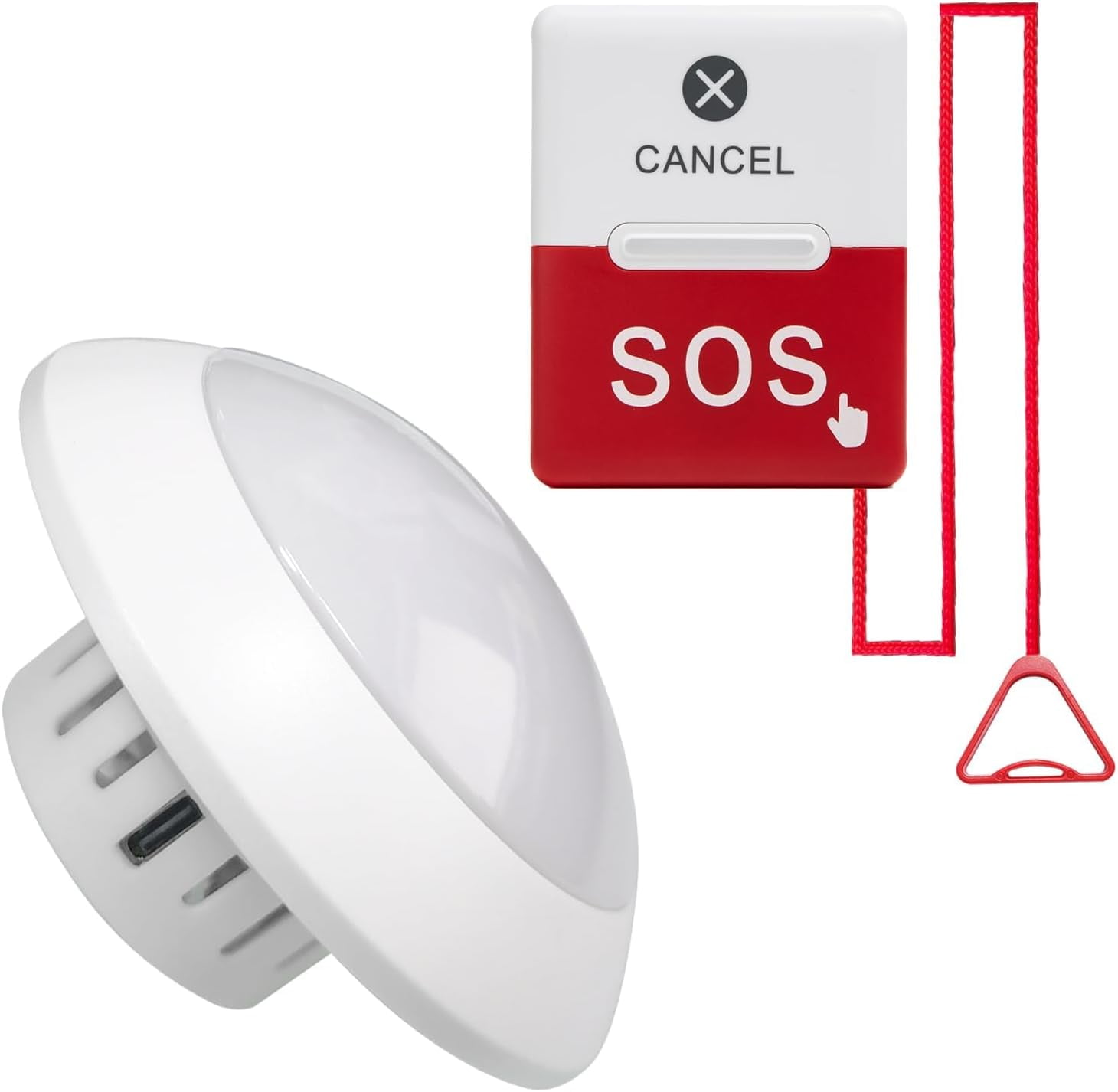 Disabled Person Toilet Alarm Bathroom Notice Kit SOS Button Emergency ...