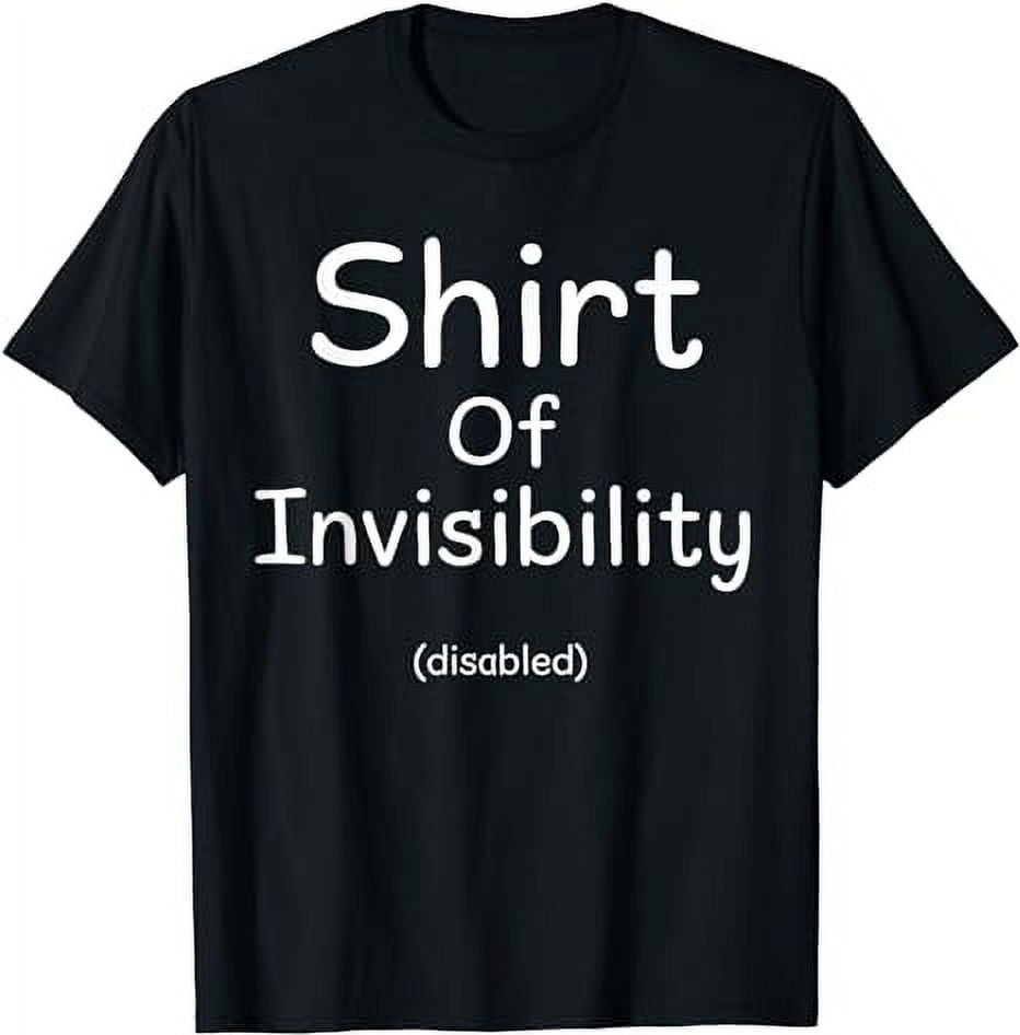Disabled Shirt of Invisibility Funny Video Game Armor Meme T-Shirt ...
