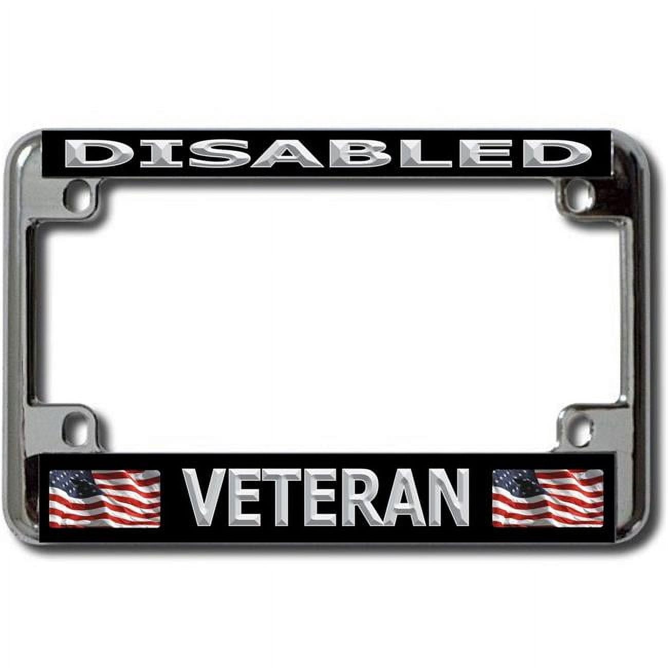Disabled Veteran Chrome Motorcycle License Plate Frame - Walmart.com