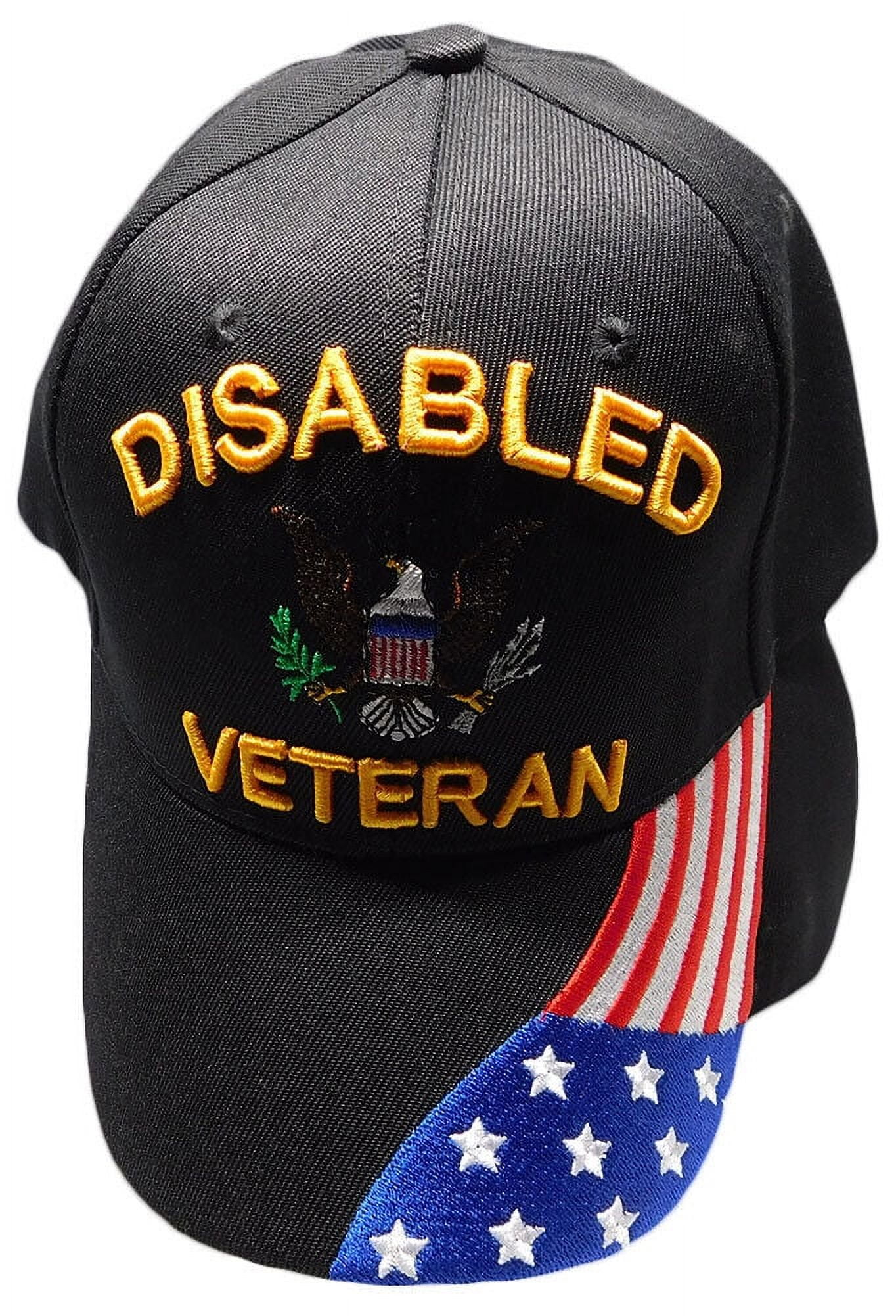 Disabled Veteran Military Hat Baseball Cap (Your service is appreciated ...