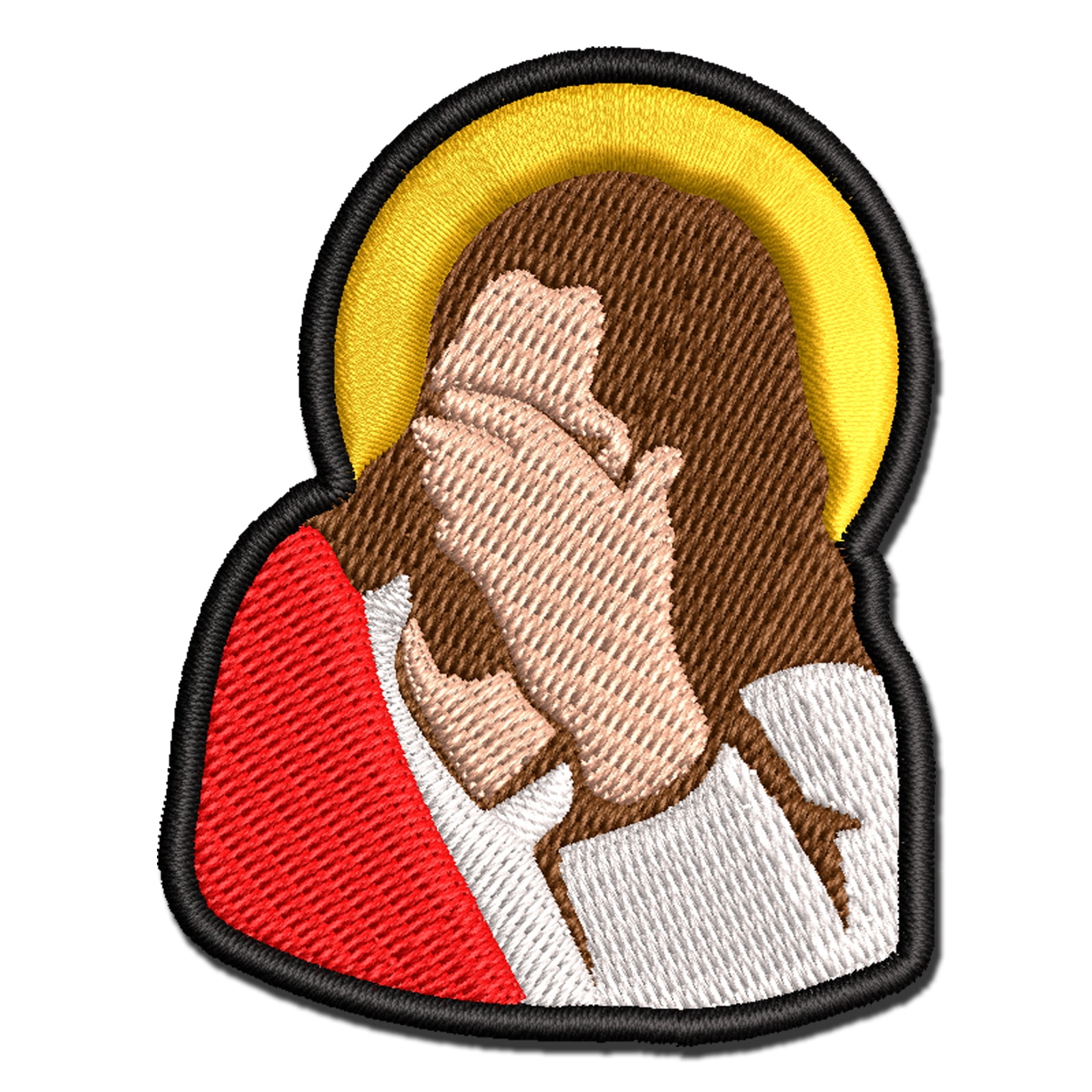 Disapproving Jesus Face Palm Applique Multi-Color Embroidered Hook ...