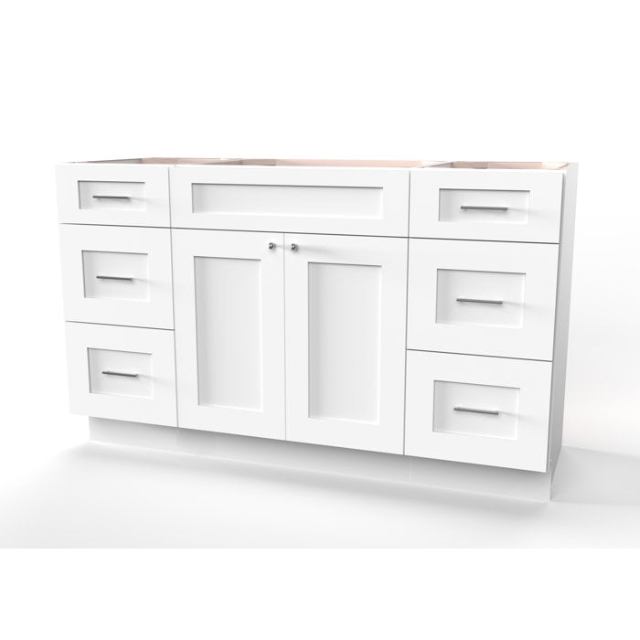 Disar 54'' Single Bathroom Vanity With Drawer Base Only - Walmart.com