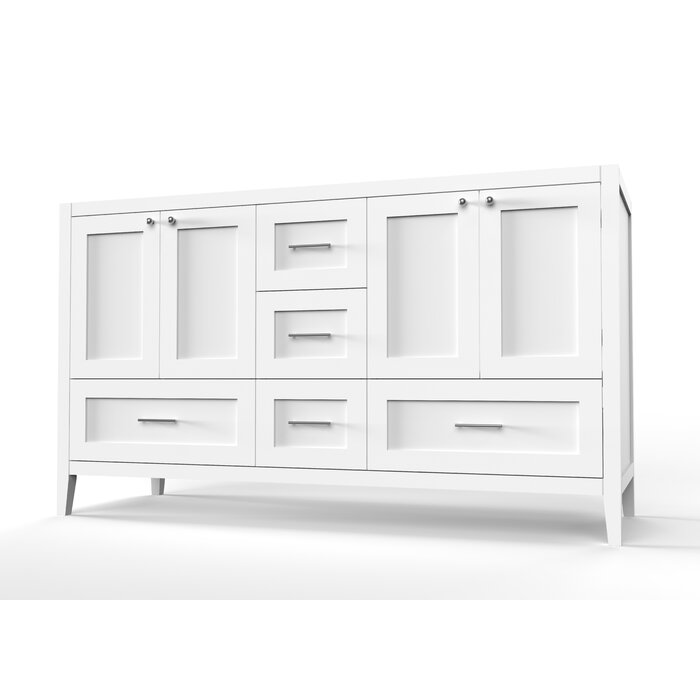 Disar 60" Bathroom Vanity Double Sink Base Only - Walmart.com