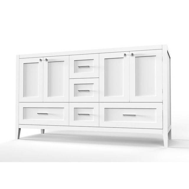 Disar 60" Bathroom Vanity Double Sink Base Only - Walmart.com