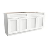 Disar 72'' Double Bathroom Vanity With Drawer Base Only - Walmart.com