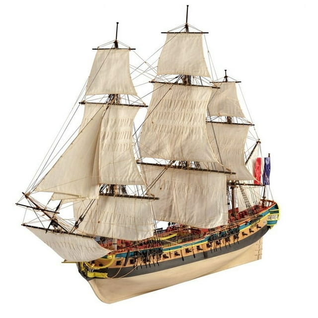 Disar Models Advanced Level French Frigate Hermione Ship Kit with Pre ...