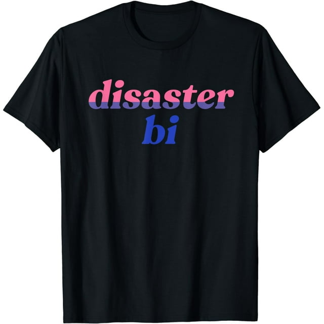 Disaster Bi Funny LGBTQIA Bisexual Pride Flag Meme T-Shirt - Walmart.com