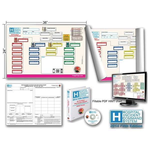Disaster Management Systems HICS 2014 Command Board,26 Positions DMS ...
