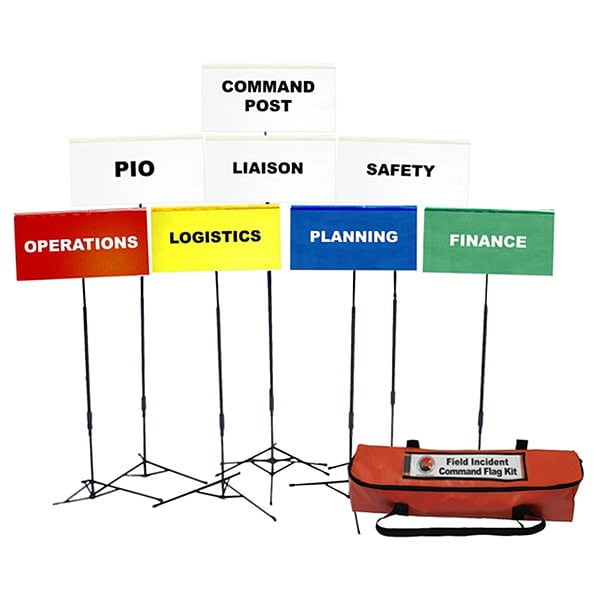 Disaster Management Systems Incident Command Flag Kit,8 Flags DMS 05302 ...
