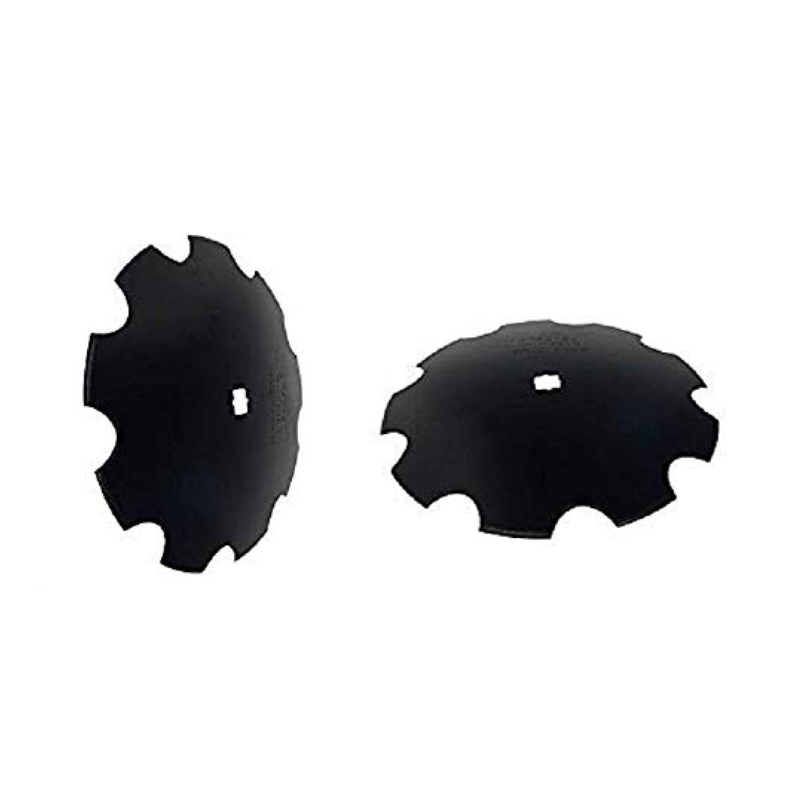 Disc Blades 2 Pack 18 Inch Notched Plow Disc 1x1-1/8 Square 9 Gauge ...