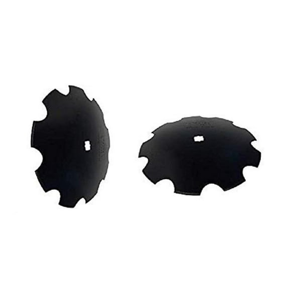 Disc Blades 2 Pack 18 Inch Notched Plow Disc 1x1-1/8 Square 9 Gauge ...