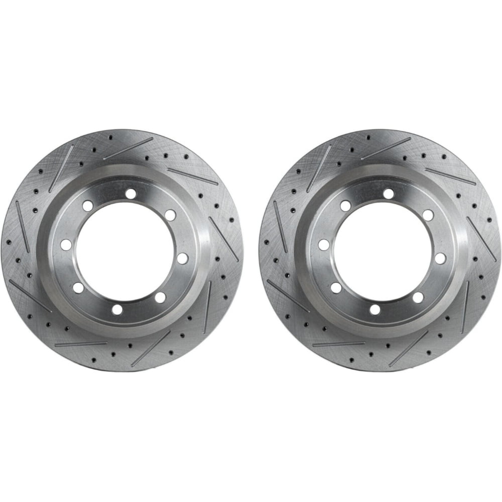 Disc Brake For 1999-2002 Ford E350 Econoline Wagon Rear Drilled Slotted ...