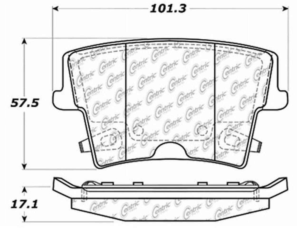 Disc Brake Pad Set Fits select: 2014-2015 CHRYSLER 300C, 2016-2018 ...