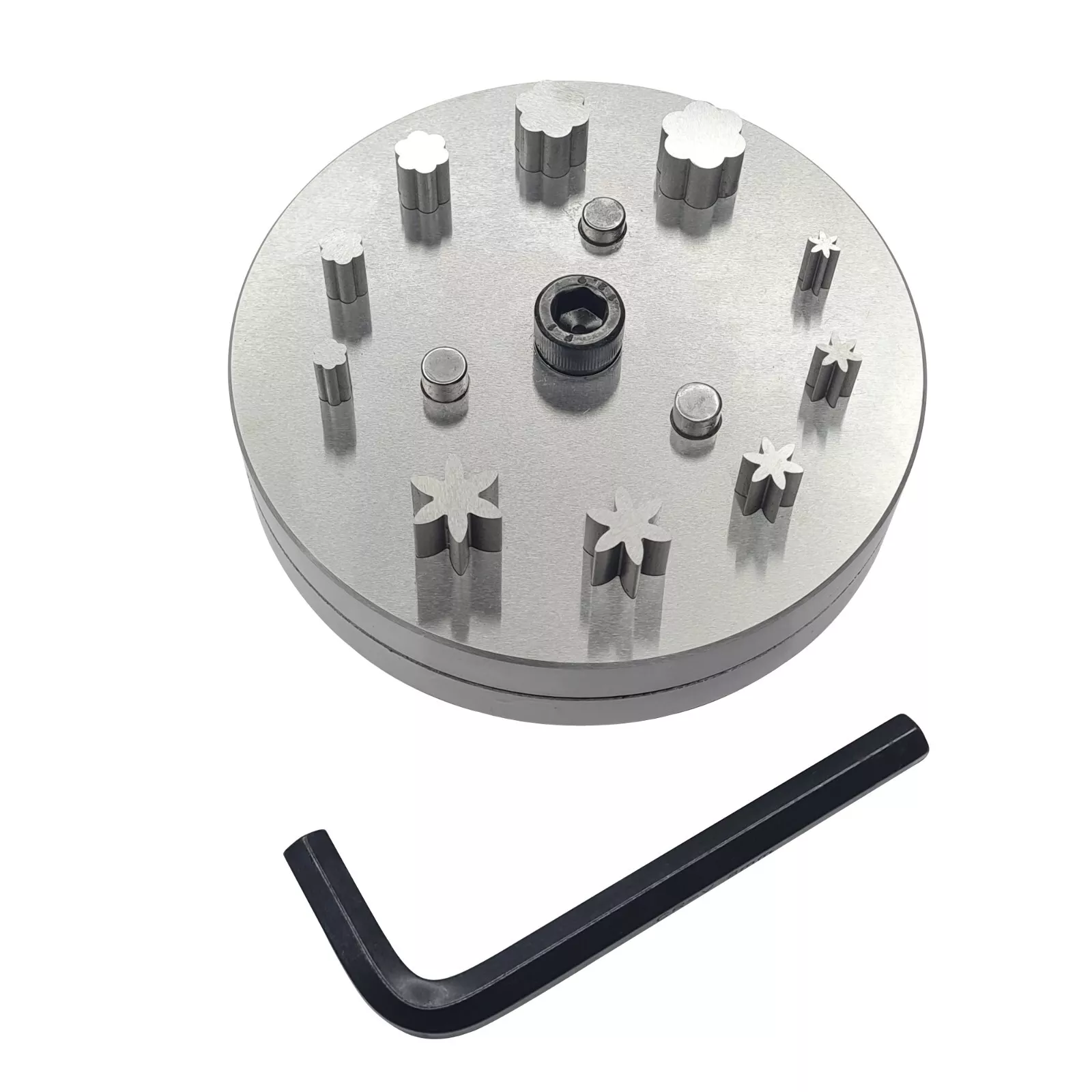 Disc Cutter Multi Shape with Set of 10 Punches with 5 Flowers & 5 ...