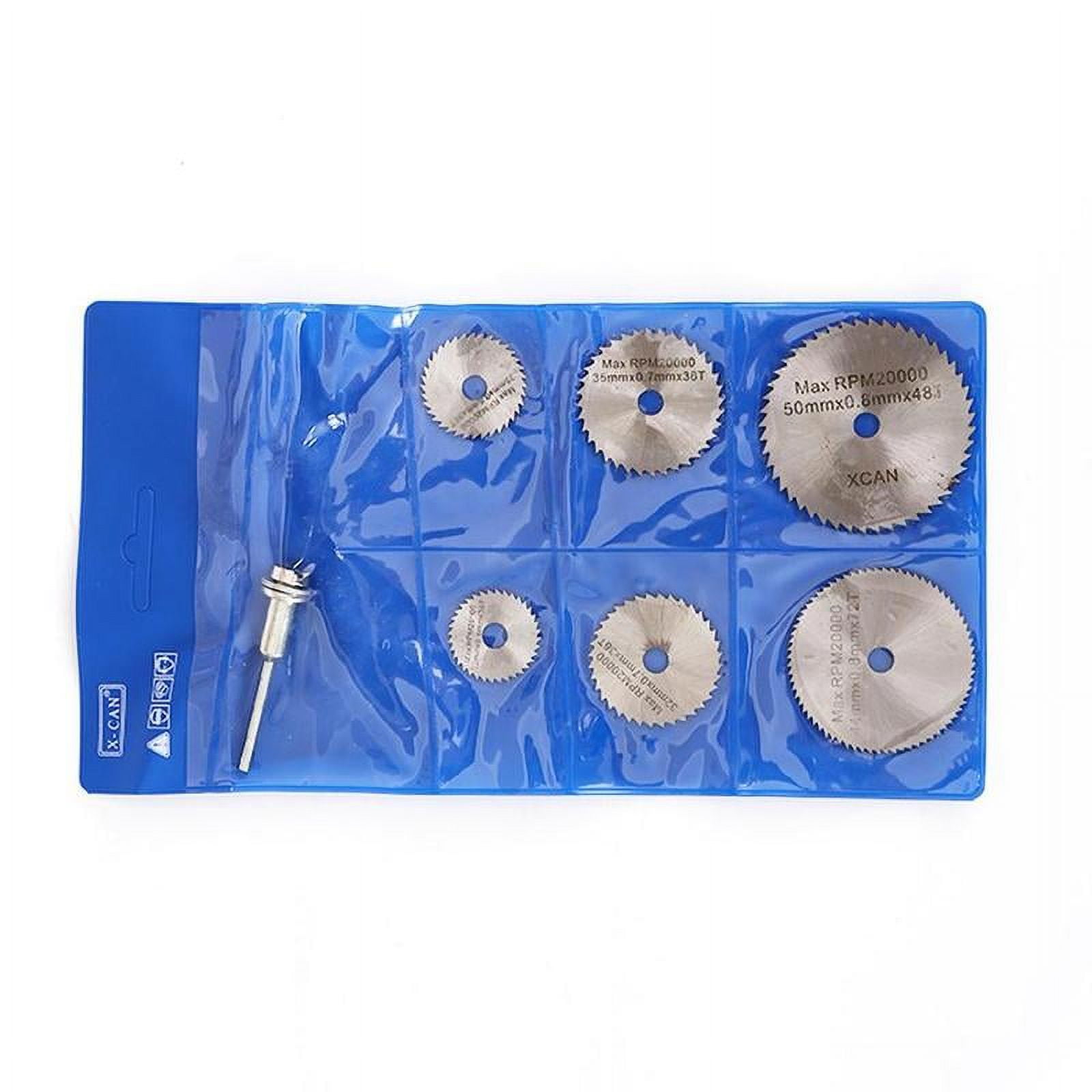 Disc Drill Blades and Mandrel (7pcs Set) For Drill d Rotary Tool d ...