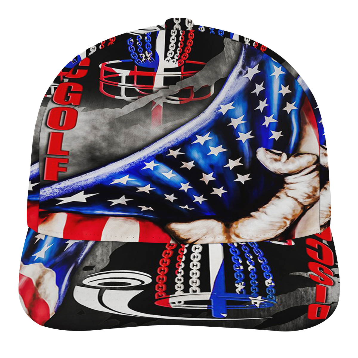 Disc Golf American flag baseball cap hat - Walmart.com