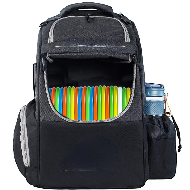 Disc Golf Bag with Large Capacity, Durable Disc Golf Backpack Holds 18 ...