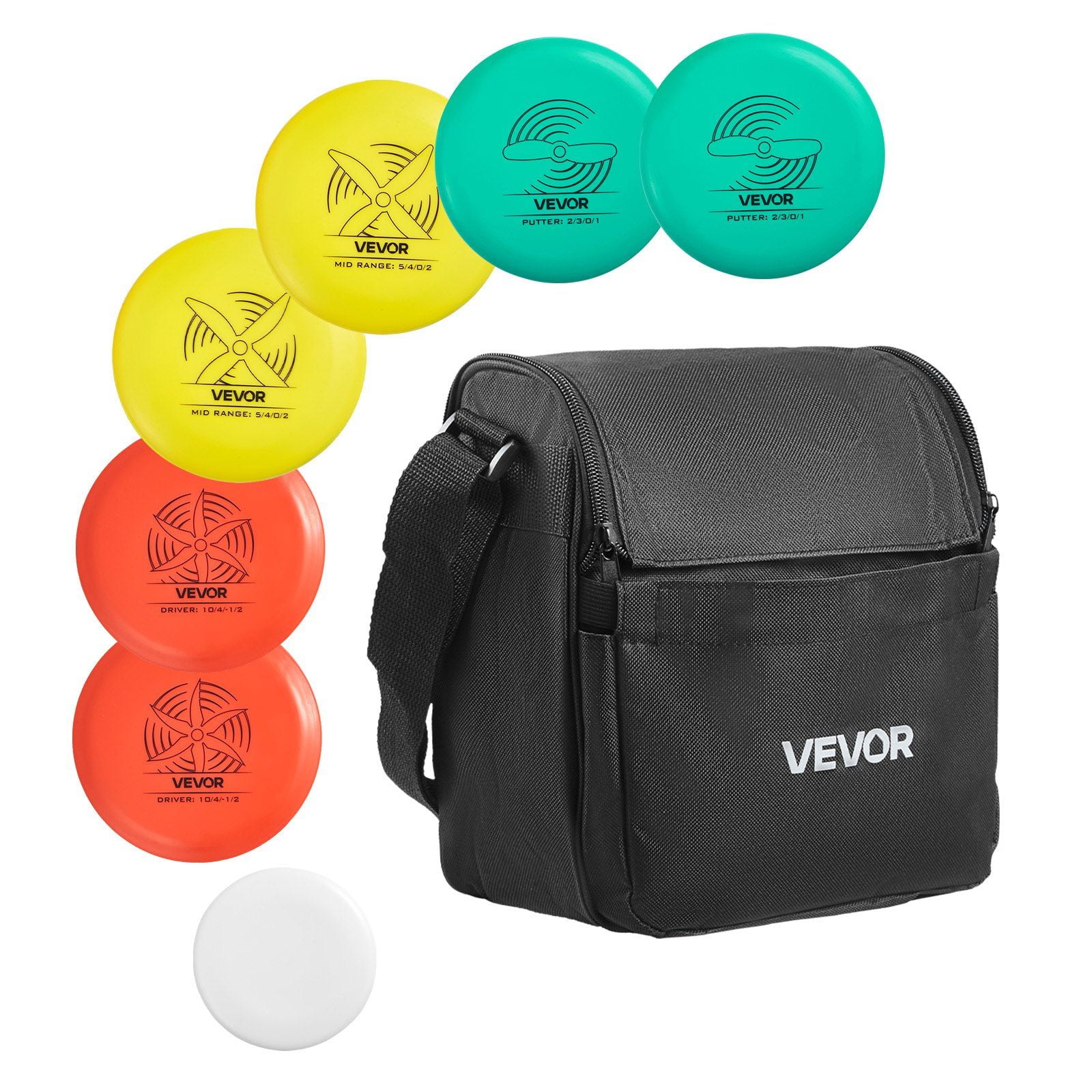 Disc Golf Beginner Set, 6-Piece with Backpack – Includes Putter, Mid ...