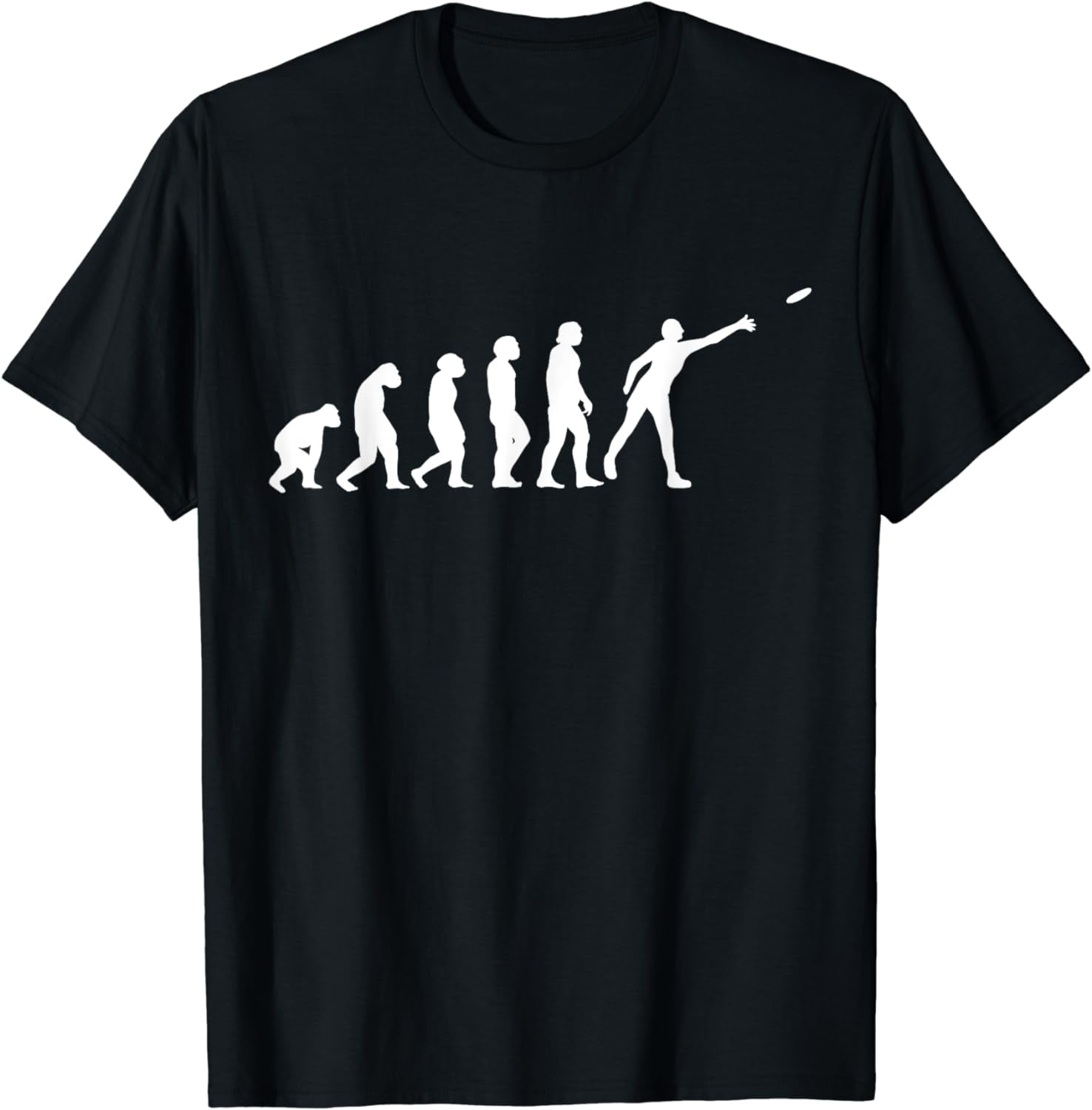 Disc Golf Evolution Of Man Golfing Funny Monkey Modern Ape T-Shirt ...