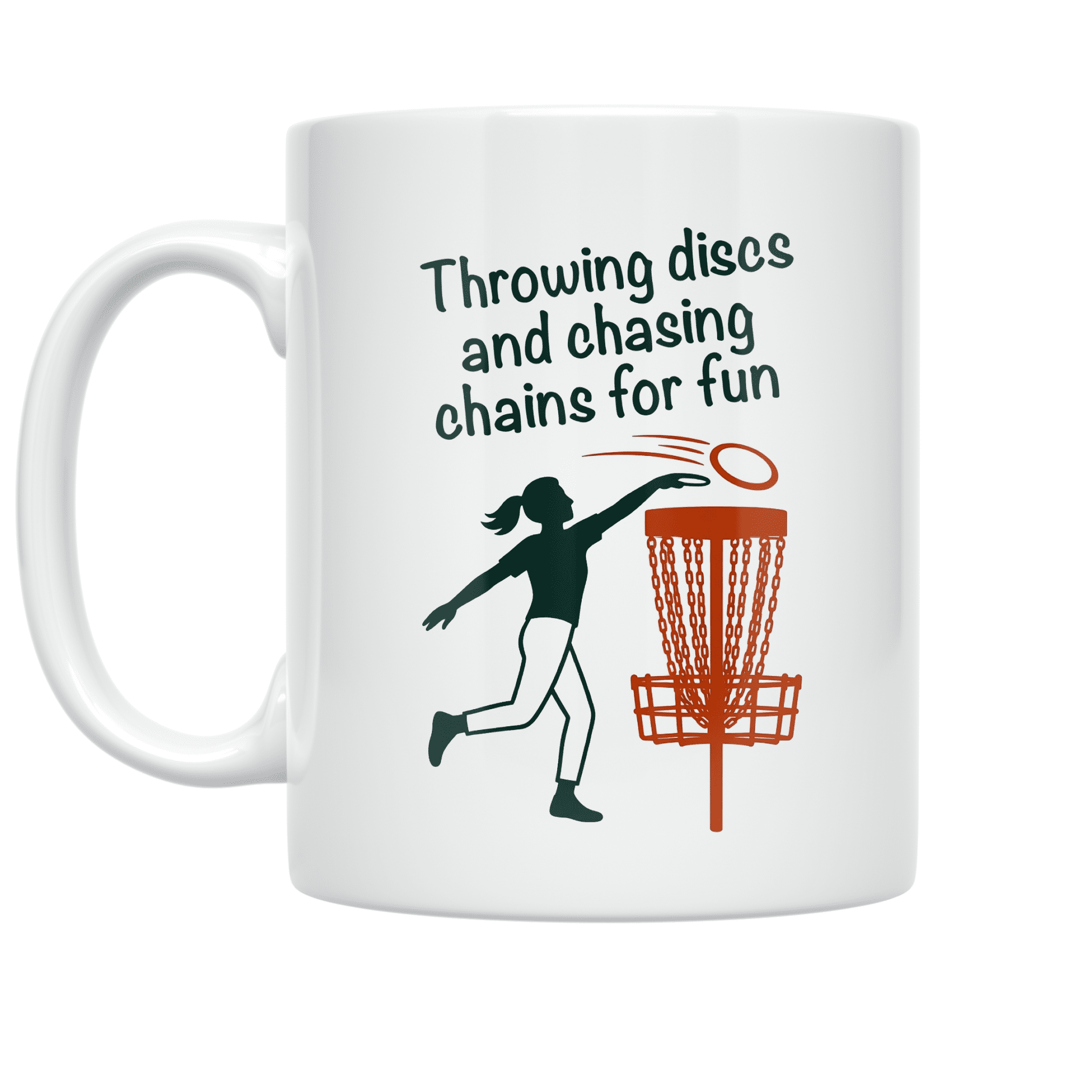 Disc Golf Excitement - Disc Golf Enthusiast - 11 oz Ceramic Coffee Mug ...