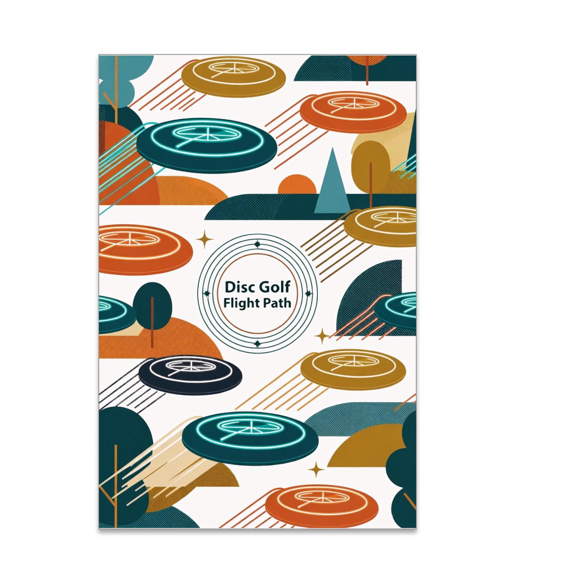 Disc Golf Flight Path Art - Disc Golf Enthusiast - 13x19 Poster Print ...