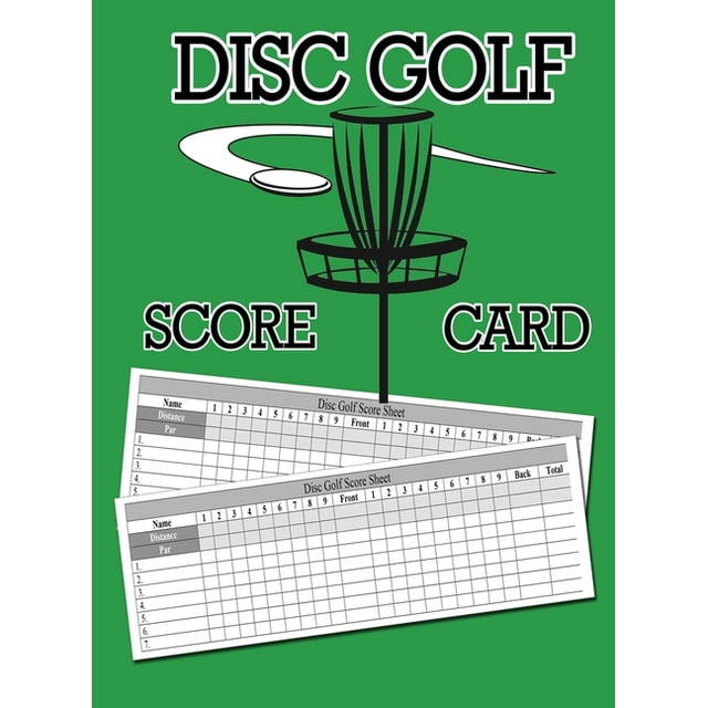 Disc Golf Score Card: 100 Sheets Golf Score Keeper, Golf Notebook, Golf ...