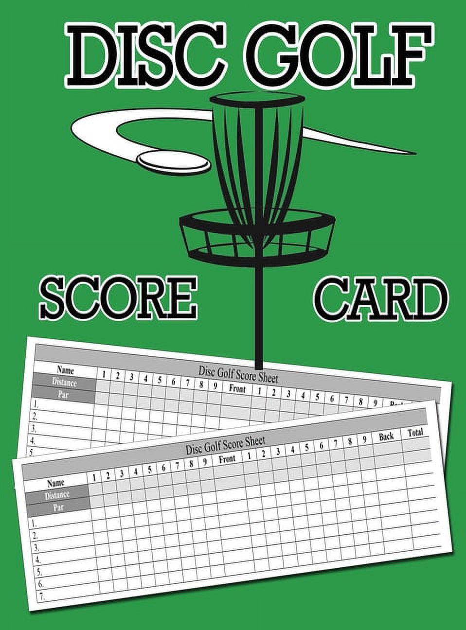 Disc Golf Score Card: 100 Sheets Golf Score Keeper, Golf Notebook, Golf ...