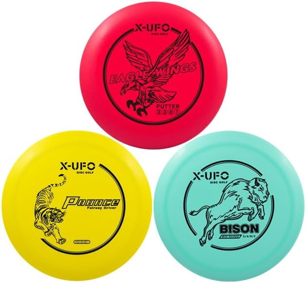 Disc Golf Set - Disc Golf Pro Starter Set 3 Pack with Putter,Driver,Mid ...