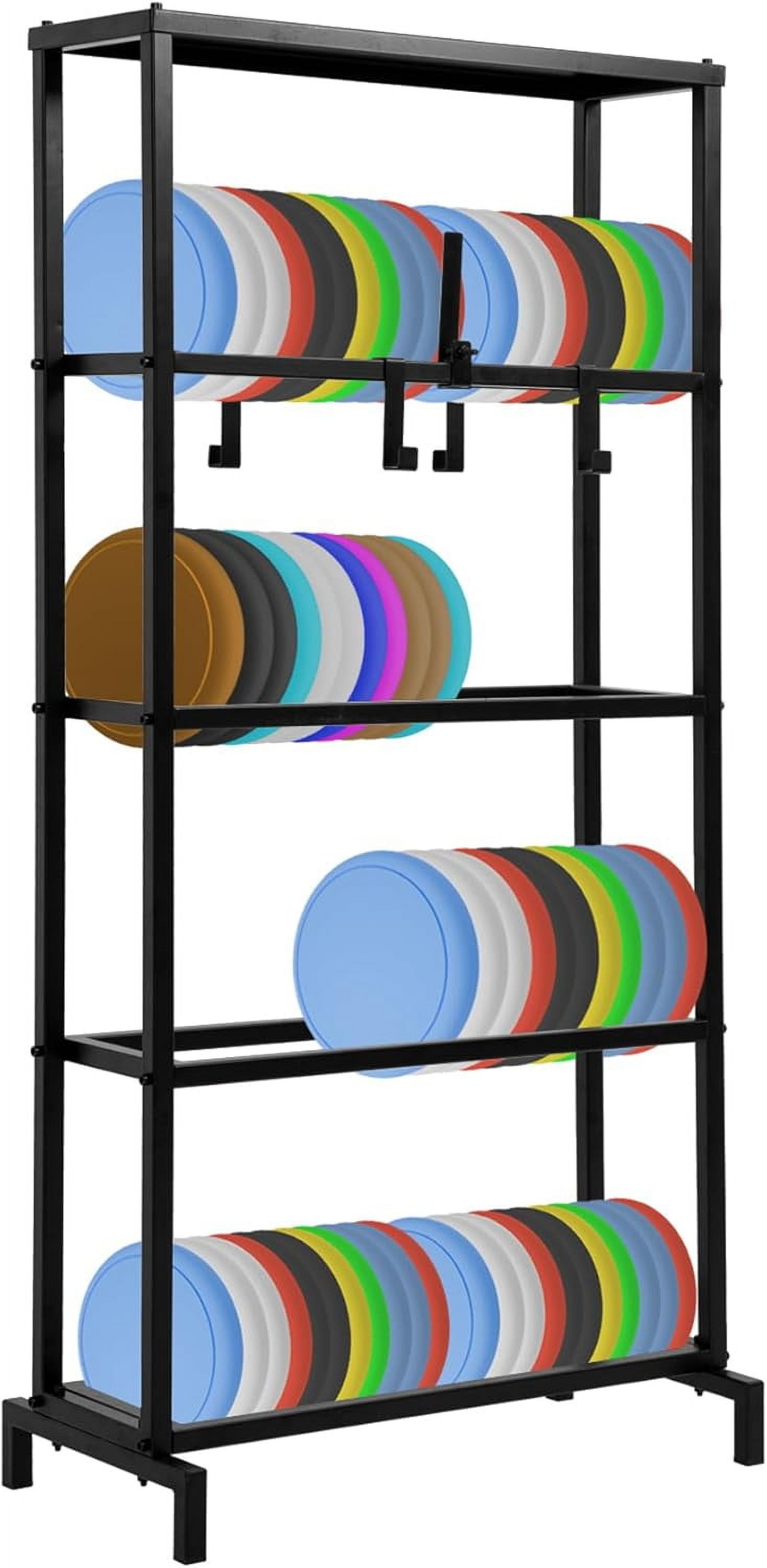 Disc Golf Storage Rack 4 Tier Large Storage Rack Metal Vertical Disc ...