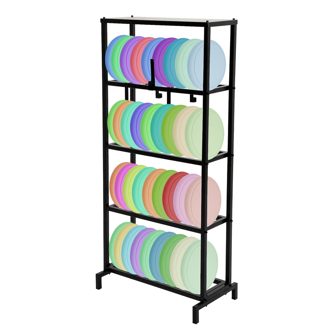 Disc Golf Storage Racks, 4 Tier Frisbee Disc Station Organizer, Disc ...