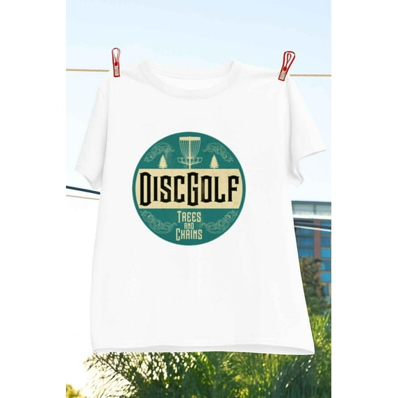 Disc Golf Trees Chains Day Retro Graphic Unisex T-Shirt Sports Inspired ...