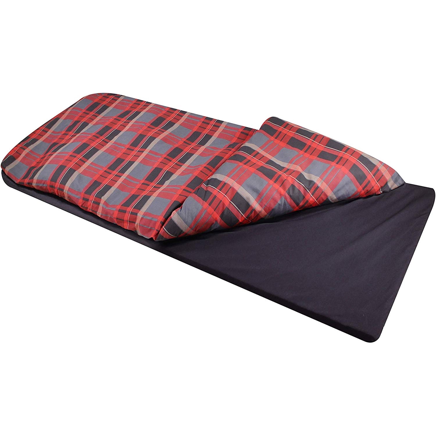 Disc-O-Bed Duvalay Child Memory Foam Sleeping Pad Duvet Mat, Lumberjack ...