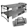 Disc-O-Bed XL Outfitter Bench Double Cot Camping Bunk with Organizers ...
