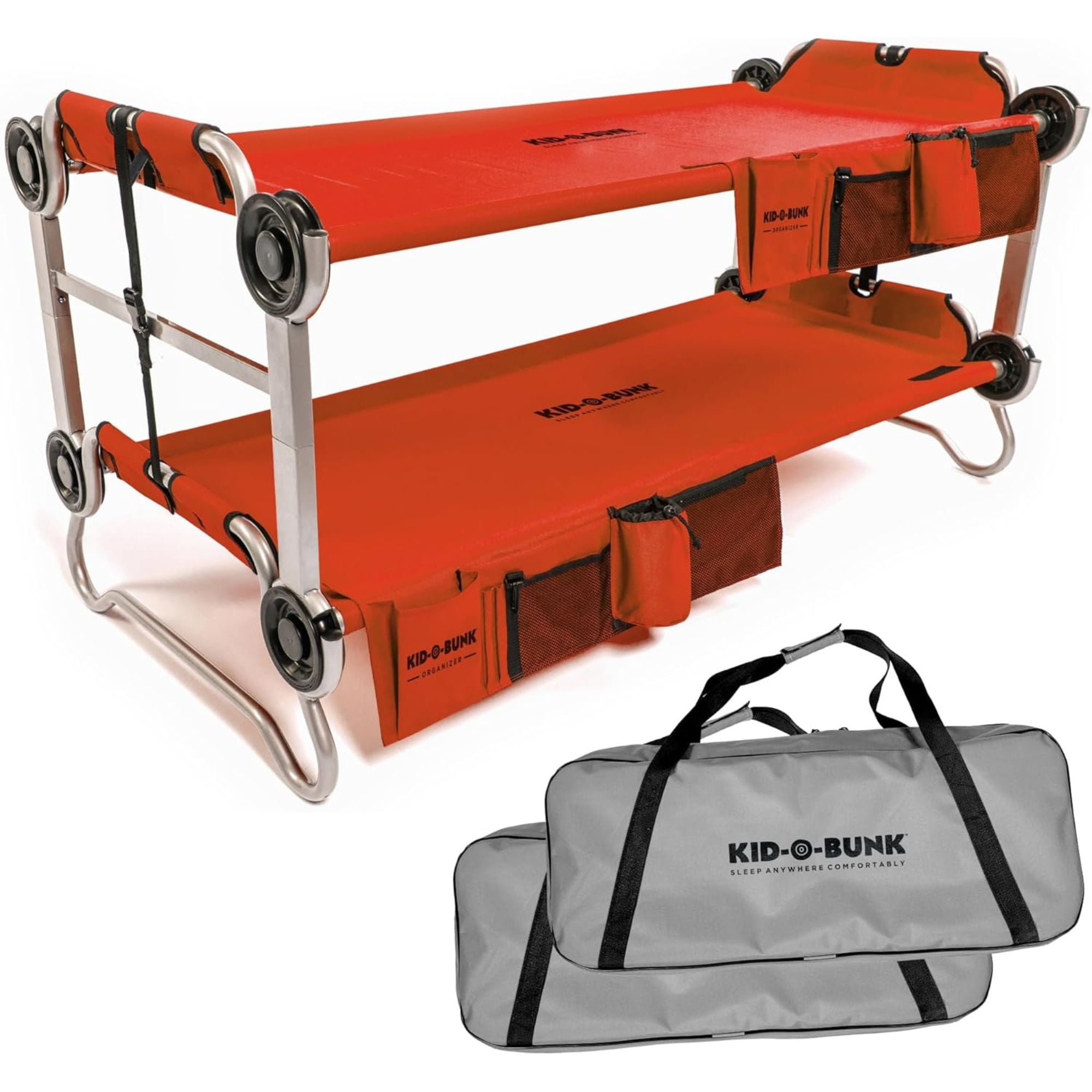 Disc-O-Bed Youth Double Cot Kid-O-Bunk, Storage Organizers & Carry Bag ...