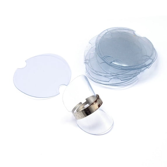 Disc Plastic Ring Displays Clear 38.5x0.8mm 100pcs/bag - Walmart.com