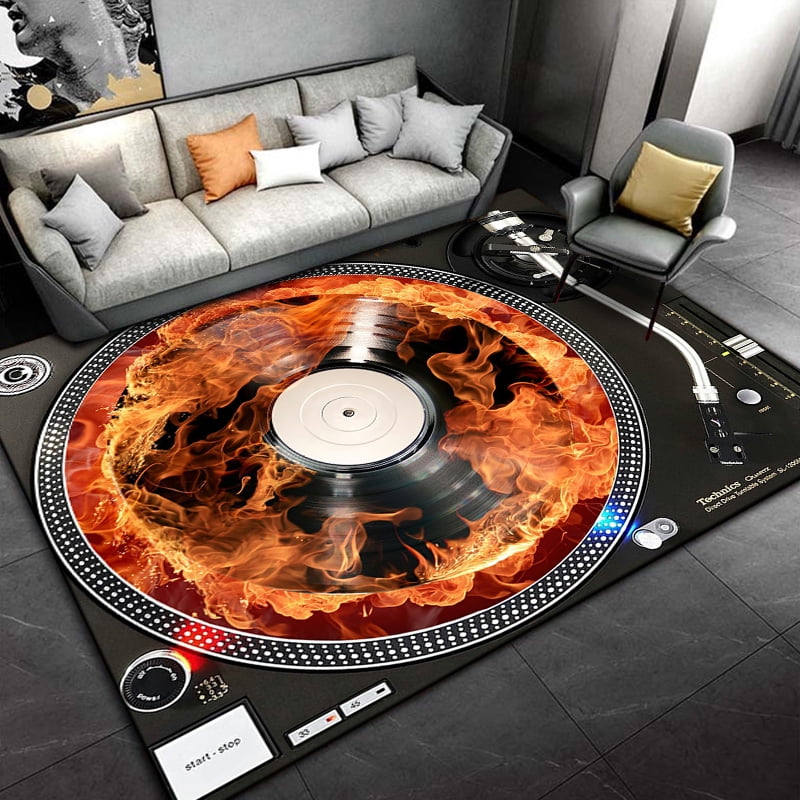 Disc Player Carpet for Living Room Area Rug rative Floor Rug Carpet ...