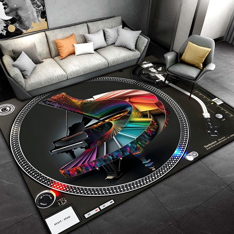 Disc Player Carpet for Living Room Area Rug rative Floor Rug Carpet ...