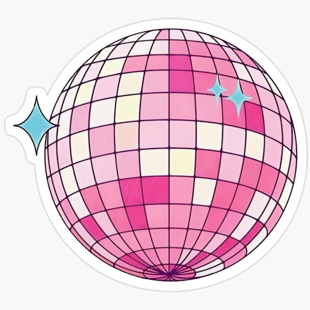 Disc Sphere Sticker Phone Decal Water Bottle Stickers Car Decals ...