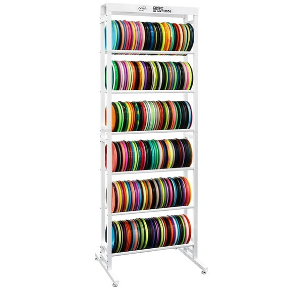 Disc Station Disc Storage Rack (6 Shelf / White) - Walmart.com