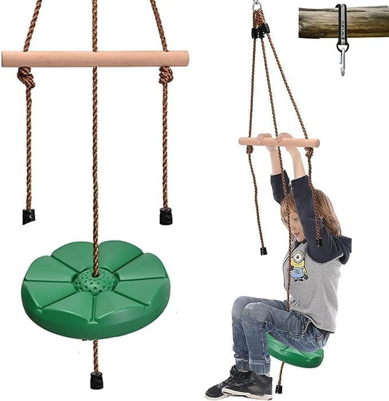 Disc Swing for Kids with Monkey Bars, Replacement Swing for Swing Set ...