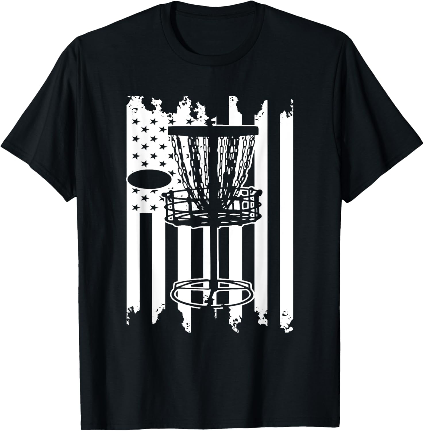 Disc golf USA Flag T-ShirtDisc golf USA Flag DNG100% cotton - Walmart.com