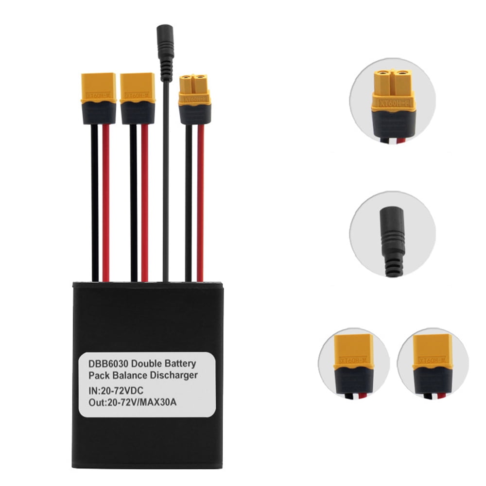 Discharge 20V-72V Dual Battery Connector Electric Cycle Double Battery ...