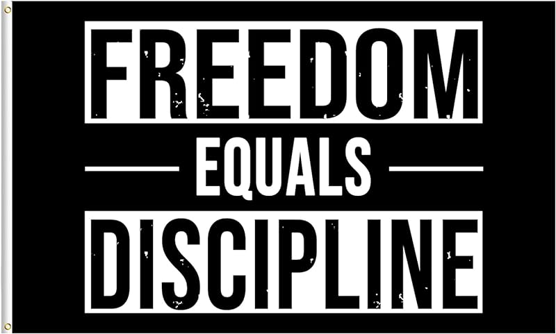 Discipline Equals Freedom Flag 3x5FT 90X150CM Motivational Flag for ...