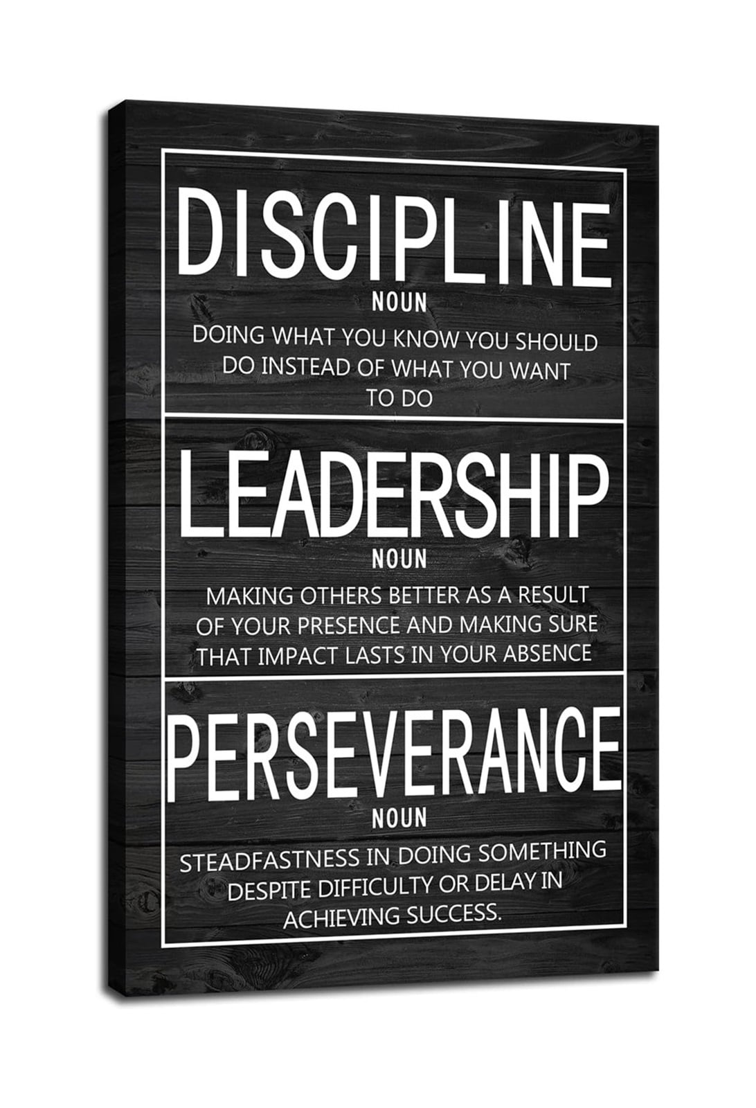 The Discipline of Leadership Canvas Art, Perseverance Motivational ...