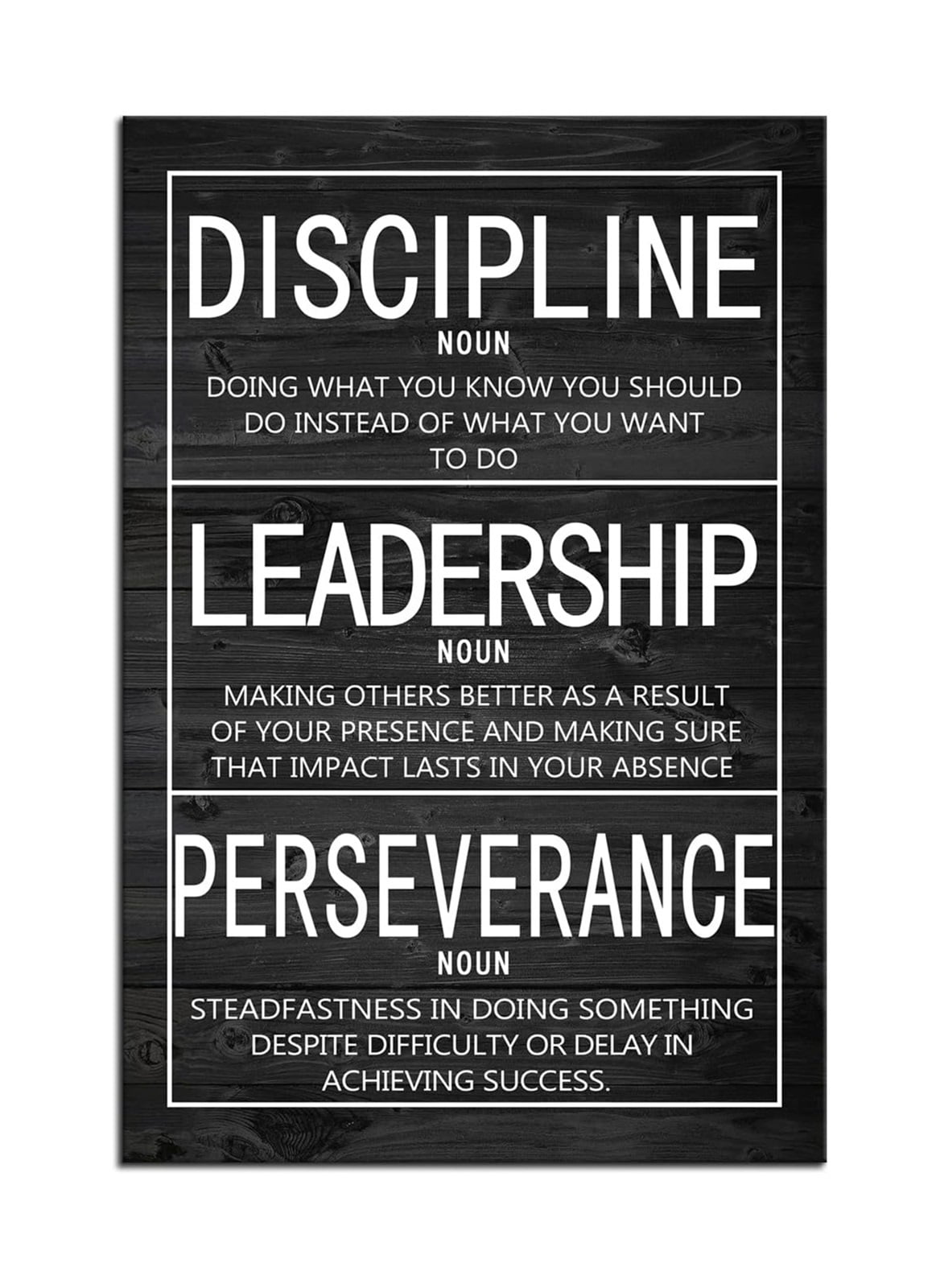 The Discipline of Leadership Canvas Art, Perseverance Motivational ...