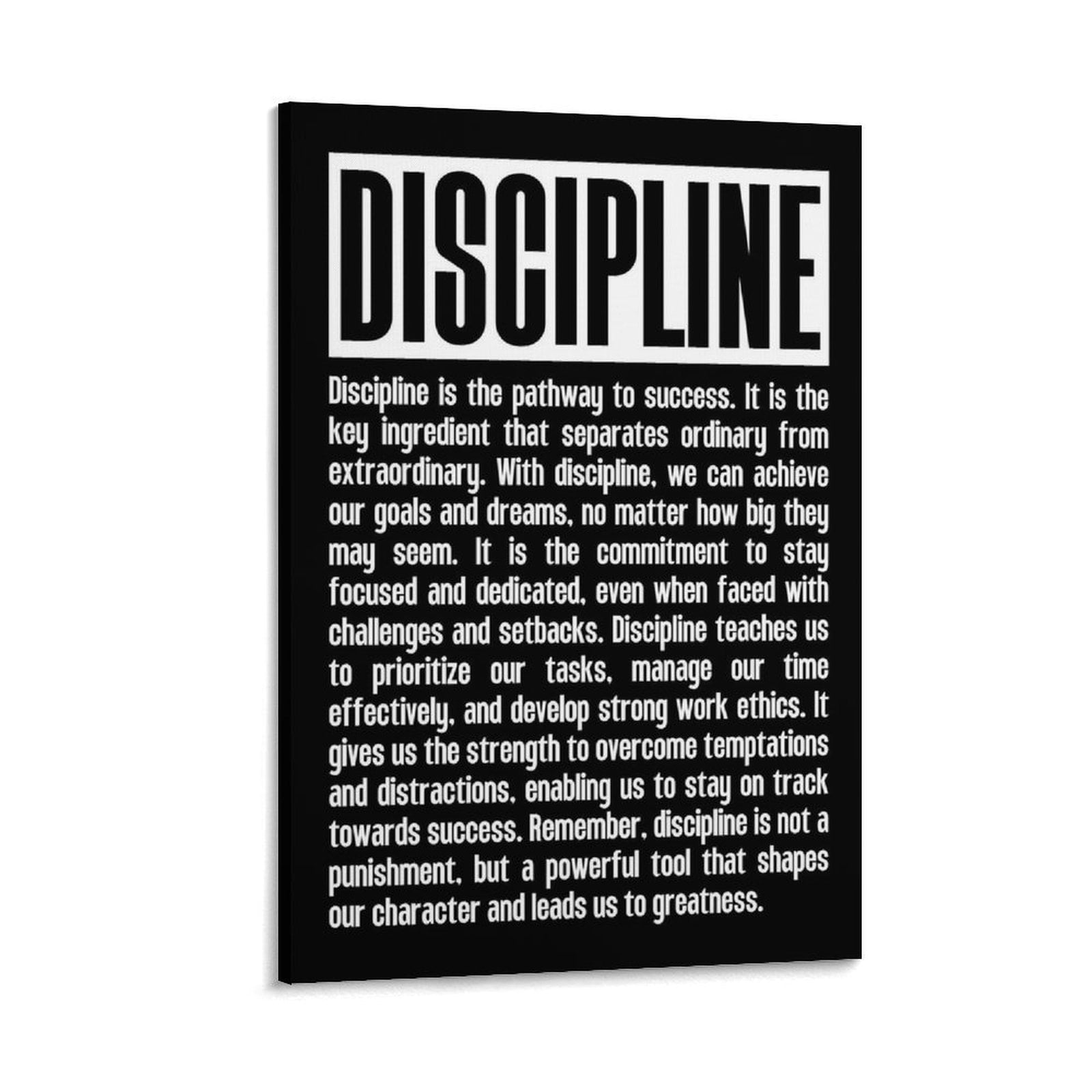 Discipline Poster Poster Cool Artworks Painting Wall Art Canvas Prints ...