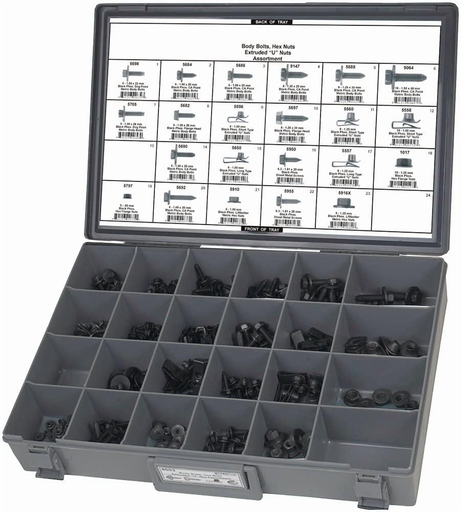 Disco Automotive 8603 Universal Body Bolt Fastener Assortment - Walmart.com
