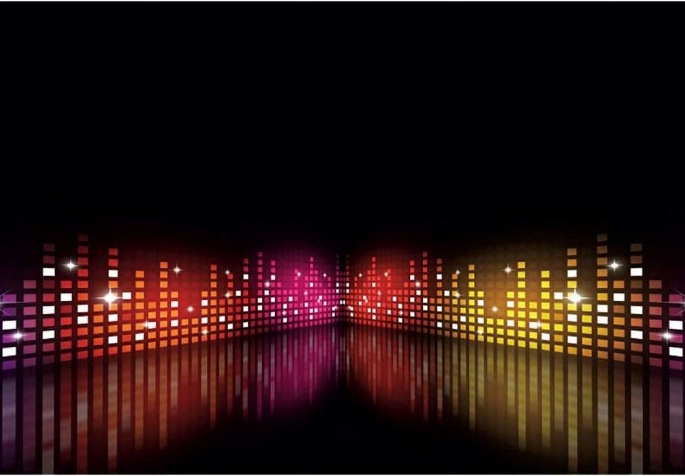 Disco Backdrop Night Club Neon Music Party 90s Shining Stage with ...