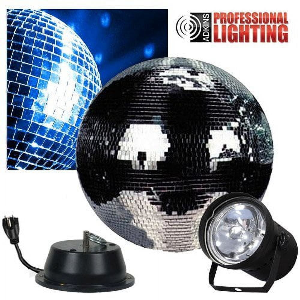 Disco Ball - 12" Disco Mirror Ball Complete Party Kit with Pinspot and ...